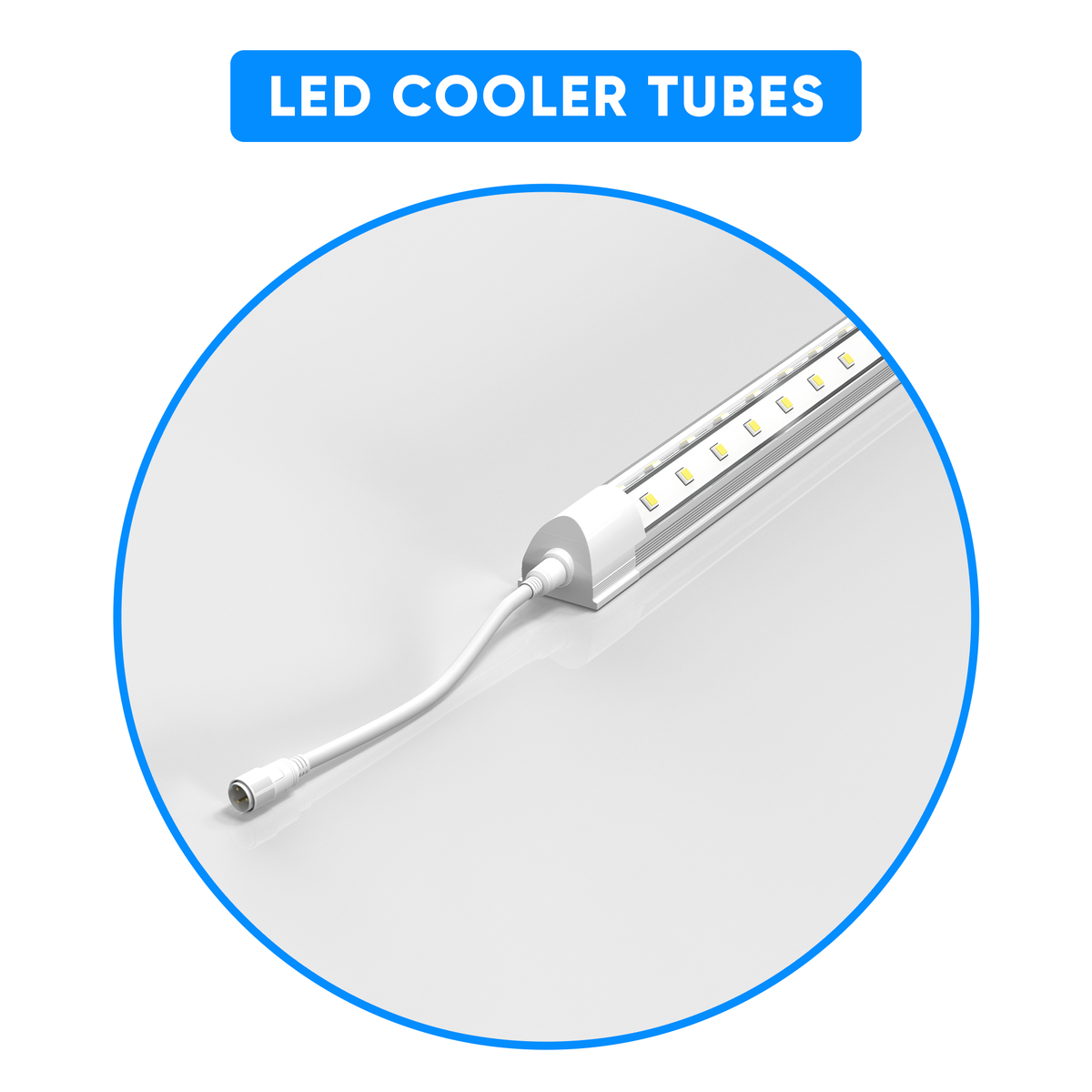 6 ft. Walk-in Cooler Lighting - LED Tubes for Refrigerated Display Cas ...