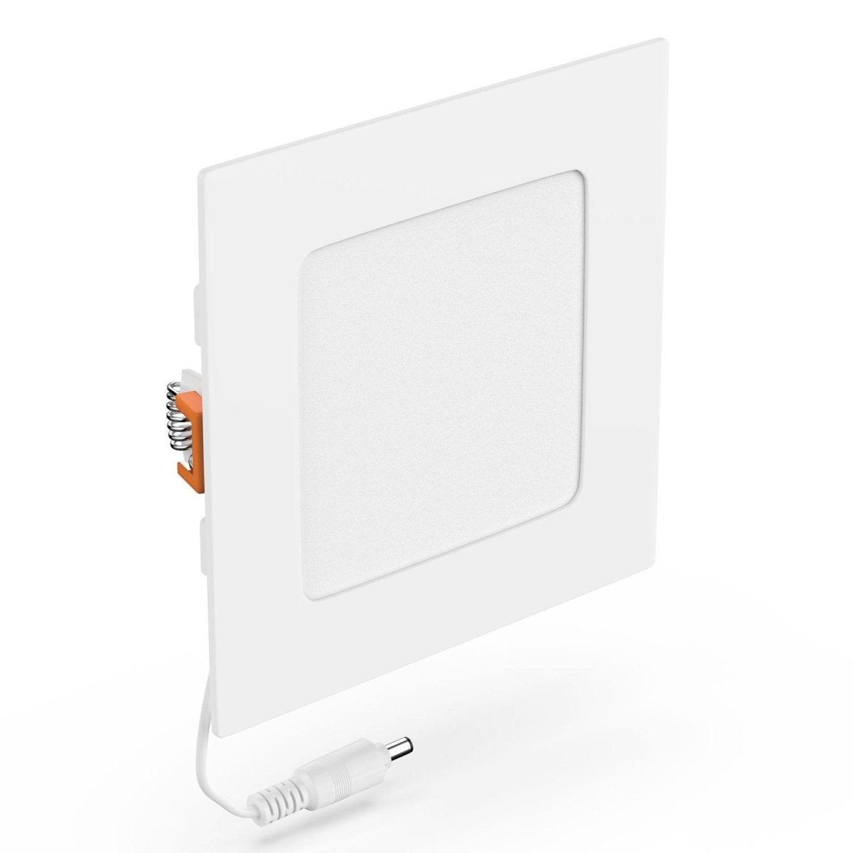 6 inch Square LED Recessed Lighting with Junction Box, 12W, 900LM, Dam ...