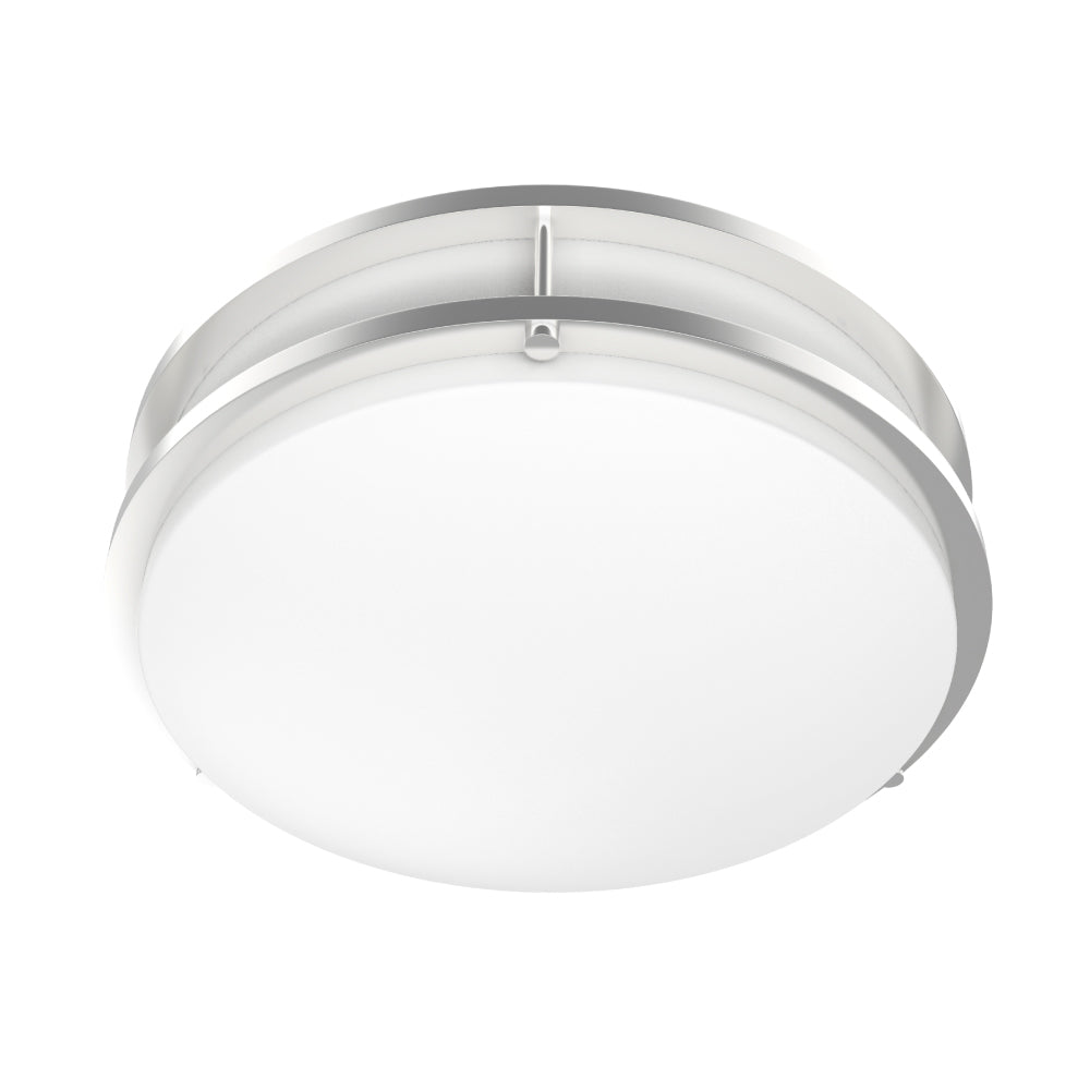 12-Inch Double Ring Dimmable LED Flush Mount Ceiling Light, 14 Watt (5 ...
