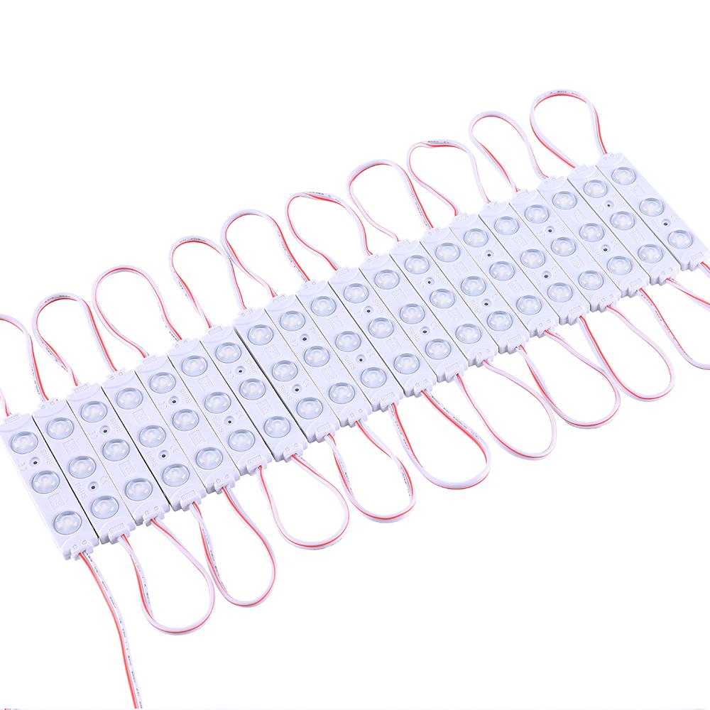 LED Module Lights, 3LEDs/Mod, DC12V, 0.72W, Blue, Waterproof Decorativ ...